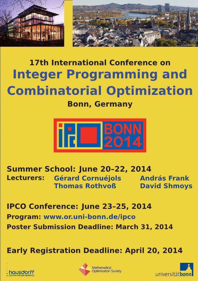 IPCO 2014 - The 17th Conference on Integer Programming and Combinatorial Optimization